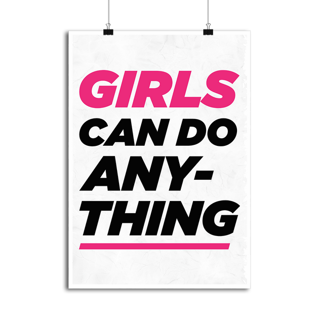 Cadeau Affiche girls can do anything – otshirt.fr