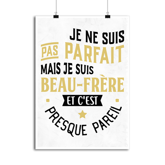 Cadeau Affiche je suis beau-frère – otshirt.fr