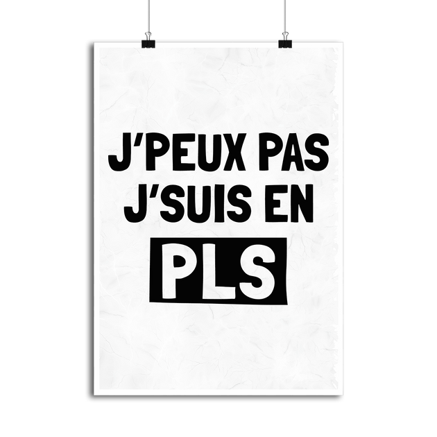 Cadeau Affiche je suis en pls – otshirt.fr
