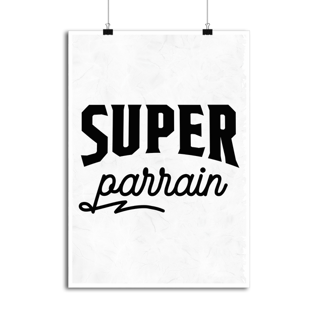 Cadeau Affiche super parrain – otshirt.fr